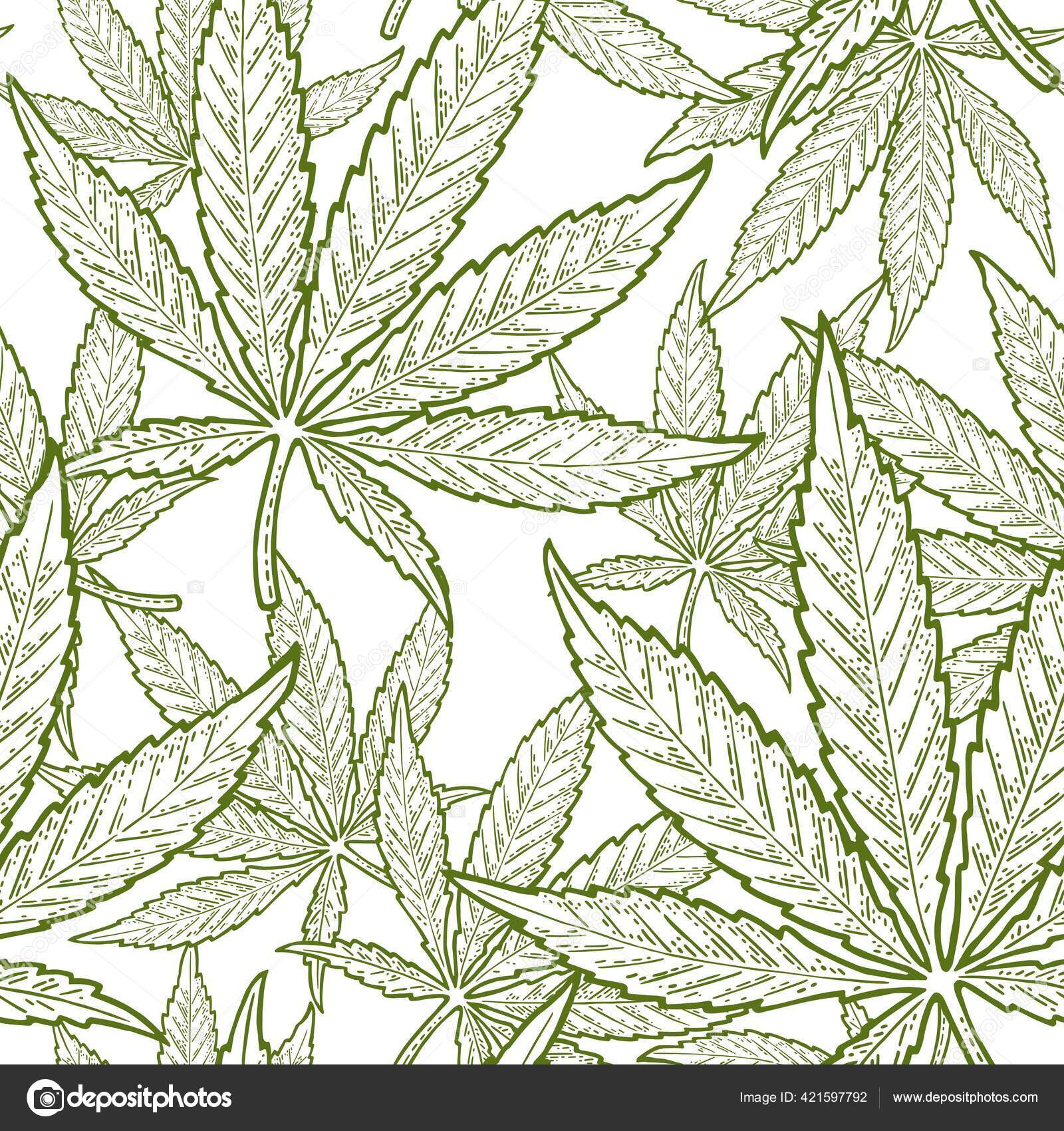 Weed Leaf Pattern