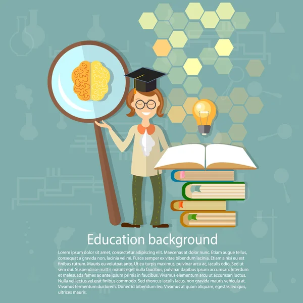 Education and science: students — Stock Vector © Matriyoshka #89605720
