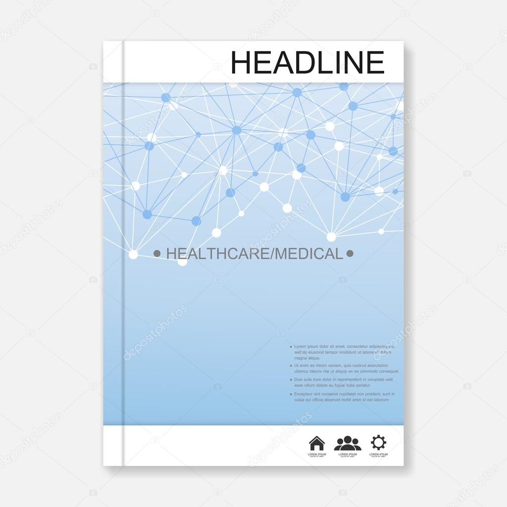 Science vector background. Modern vector templates for brochure, flyer ...