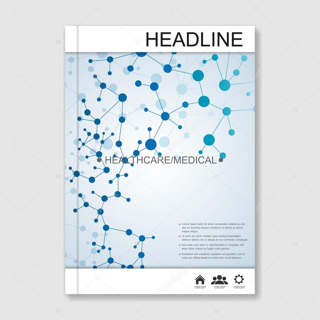 Science vector background. Modern vector templates for brochure, flyer ...