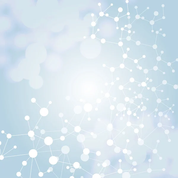 Blue Abstract Background Molecule Structure Vector Illustration Stock Vector Image By ©raevsky