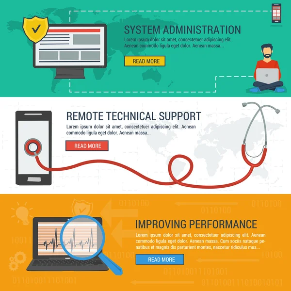 Remote computer support Vector Art Stock Images | Depositphotos