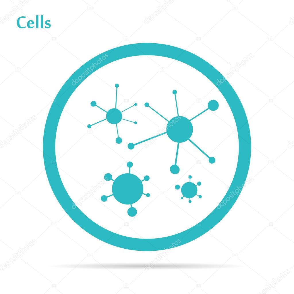 Medicine icon cell - blood cells Stock Vector Image by ©SergeyVasutin ...