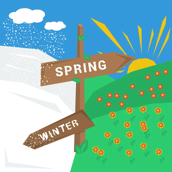 Winter vs spring Stock Photos, Royalty Free Winter vs spring Images ...