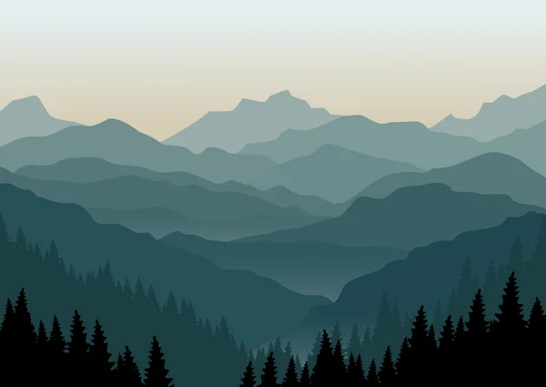 Mountain Range Graphic
