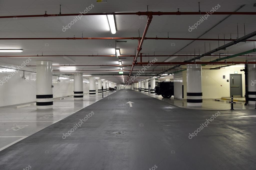 At the Basement Parking, carpark with signboard and details Stock Photo ...