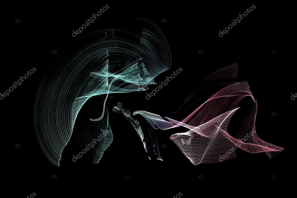 Human movement in LED Strip Light Stock Photo by ©Bochecha 87396944