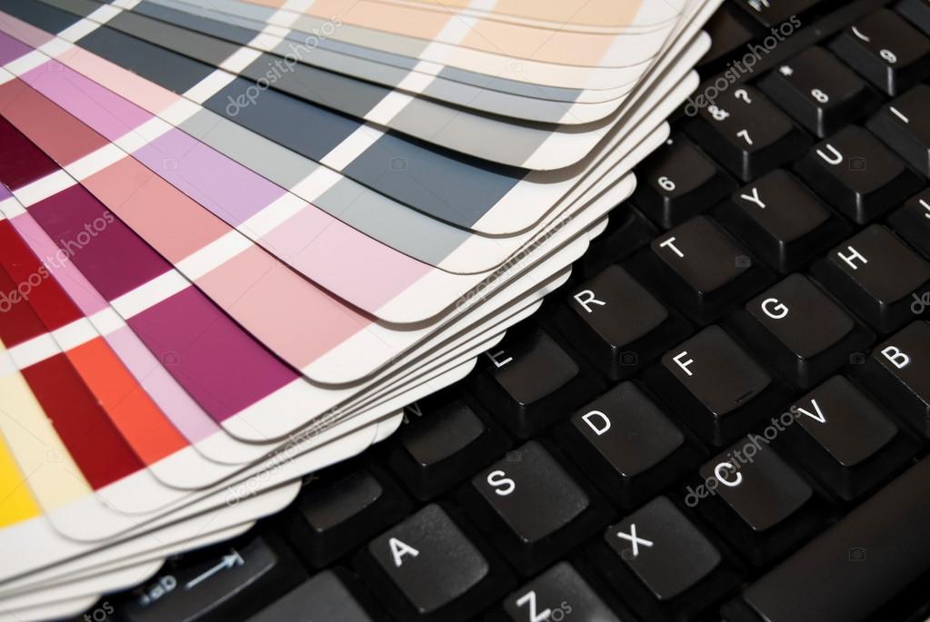 Color palette on keyboard — Stock Photo © igorkol_ter #87760472