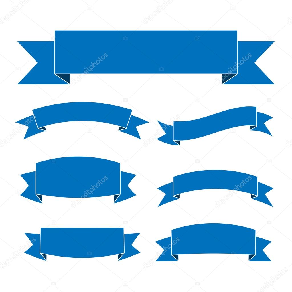 Blue Ribbon Banner Clip Art