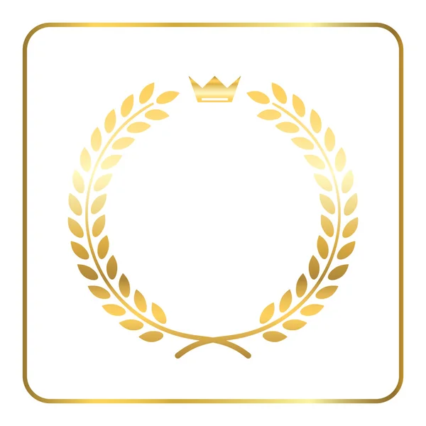 Gold laurel wreath crown emblem — Stock Vector © Alona_S #114637394 Gold laurel wreath crown emblem — Stock Vector © Alona_S #114637394