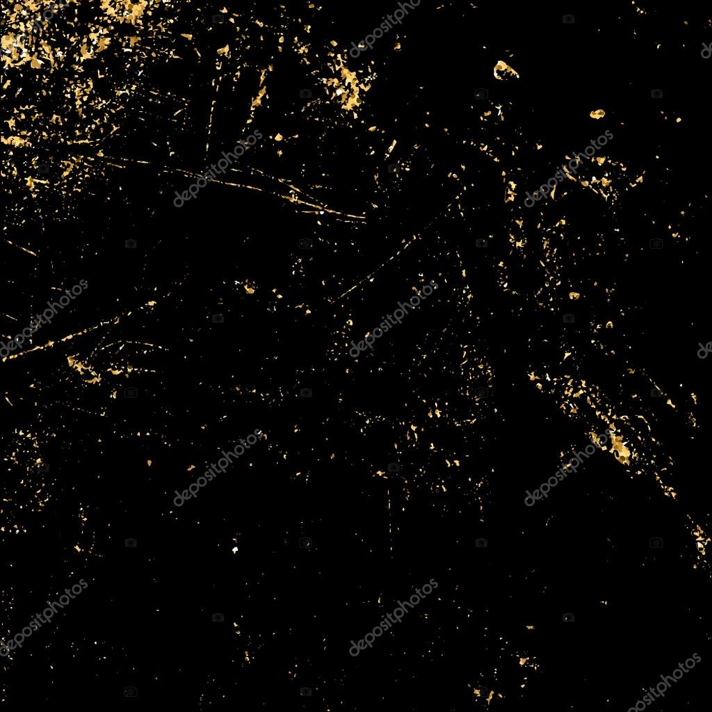 Gold And Black Grunge Background