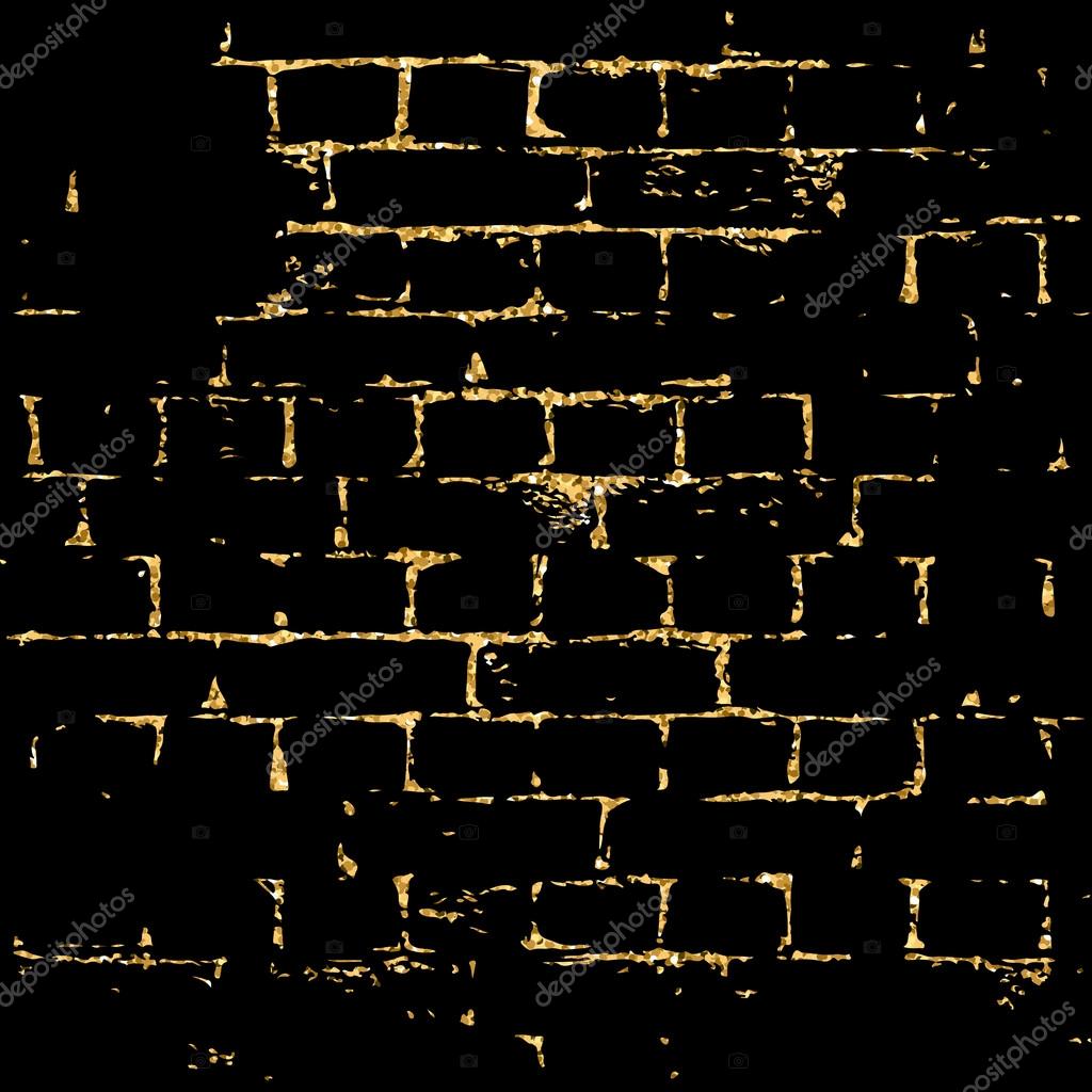 Brick wall gold texture pattern black Stock Vector Image by ©Alona_S ...