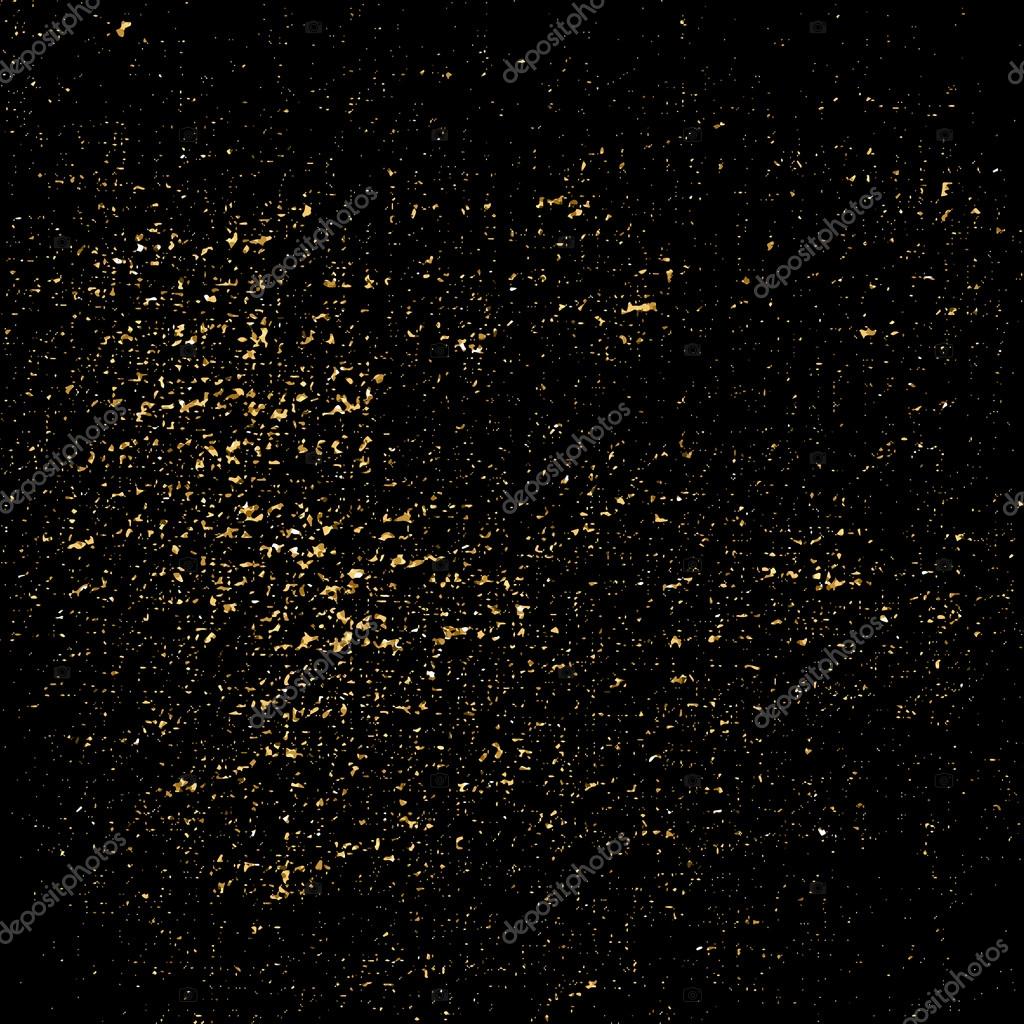 Gold And Black Grunge Background