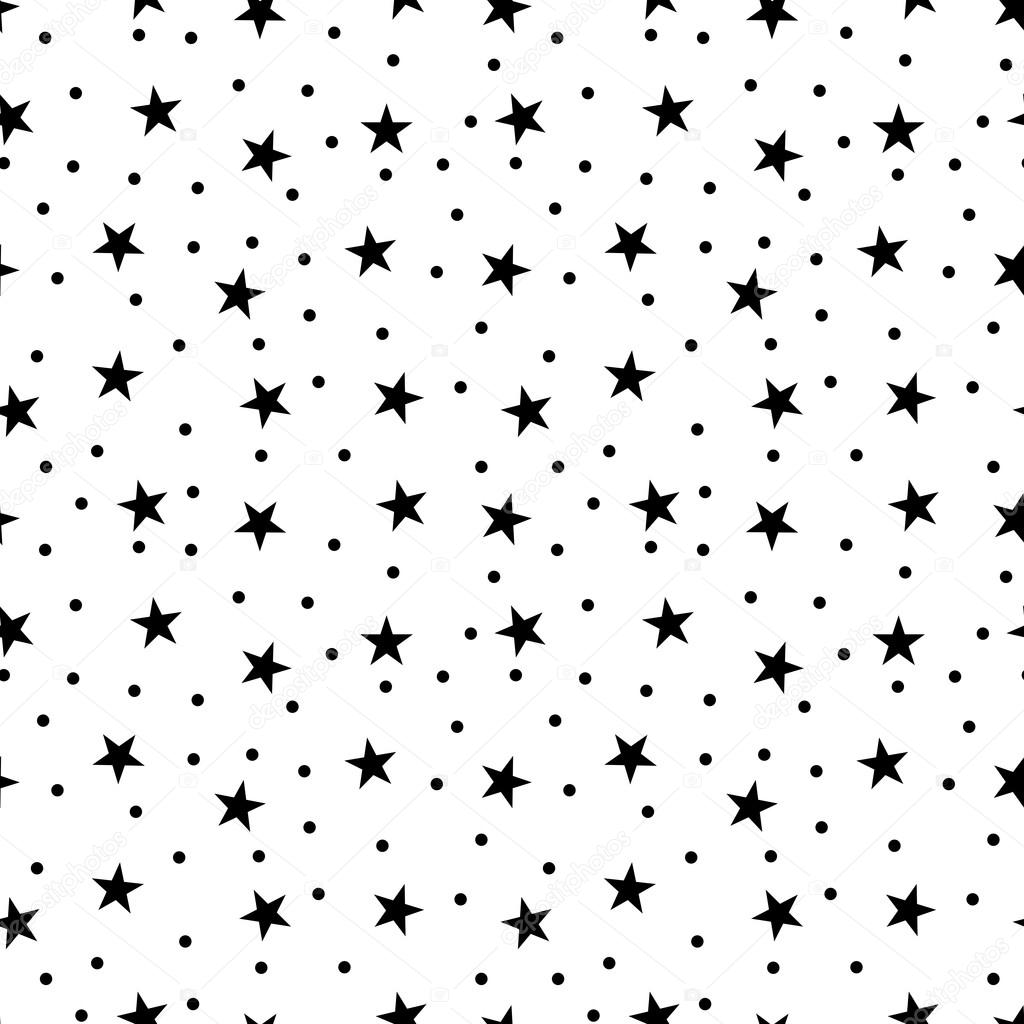 Star polka dots seamless pattern print Stock Vector by ©Alona_S 117540492