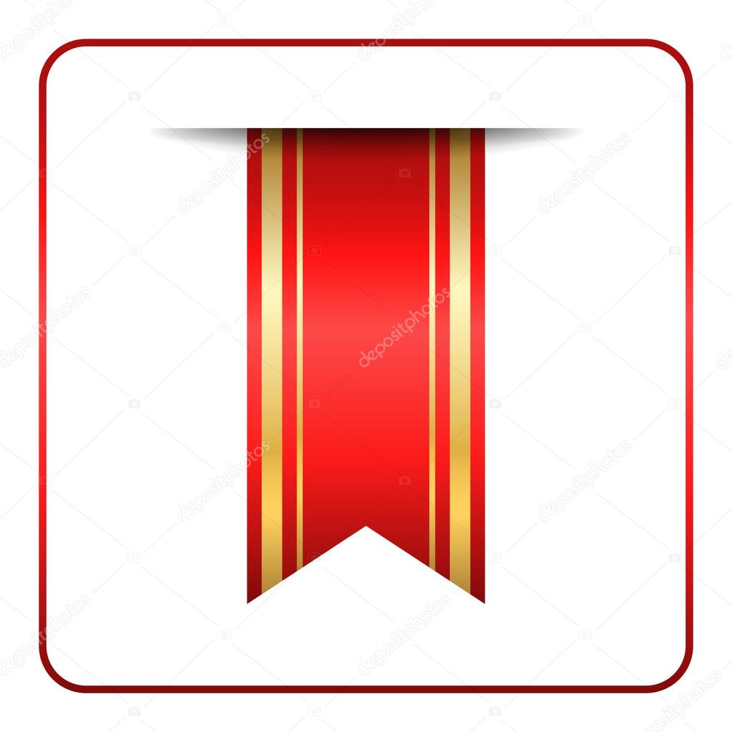 Red gold bookmark Stock Vector by ©Alona_S 118146152