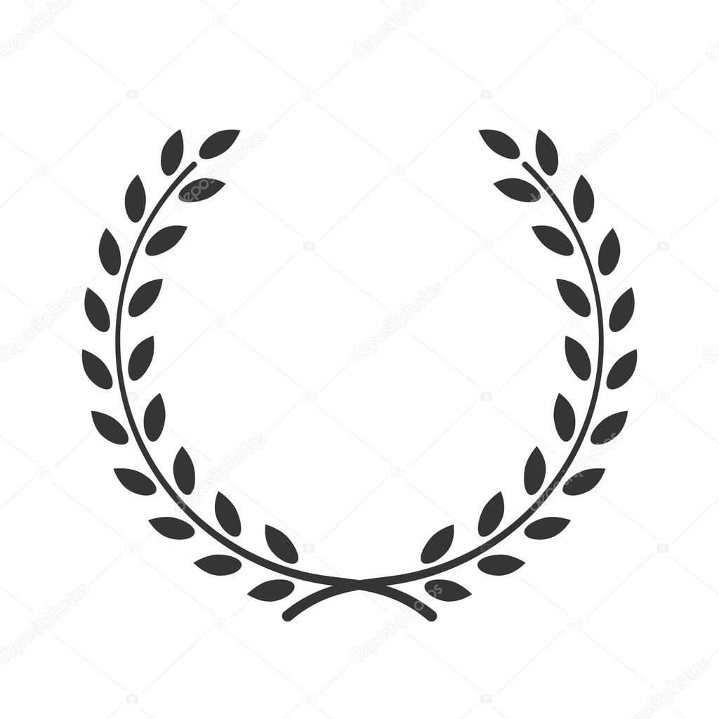 Laurel wreath symbol victory achievement Stock Vector by ©Alona_S 120568148