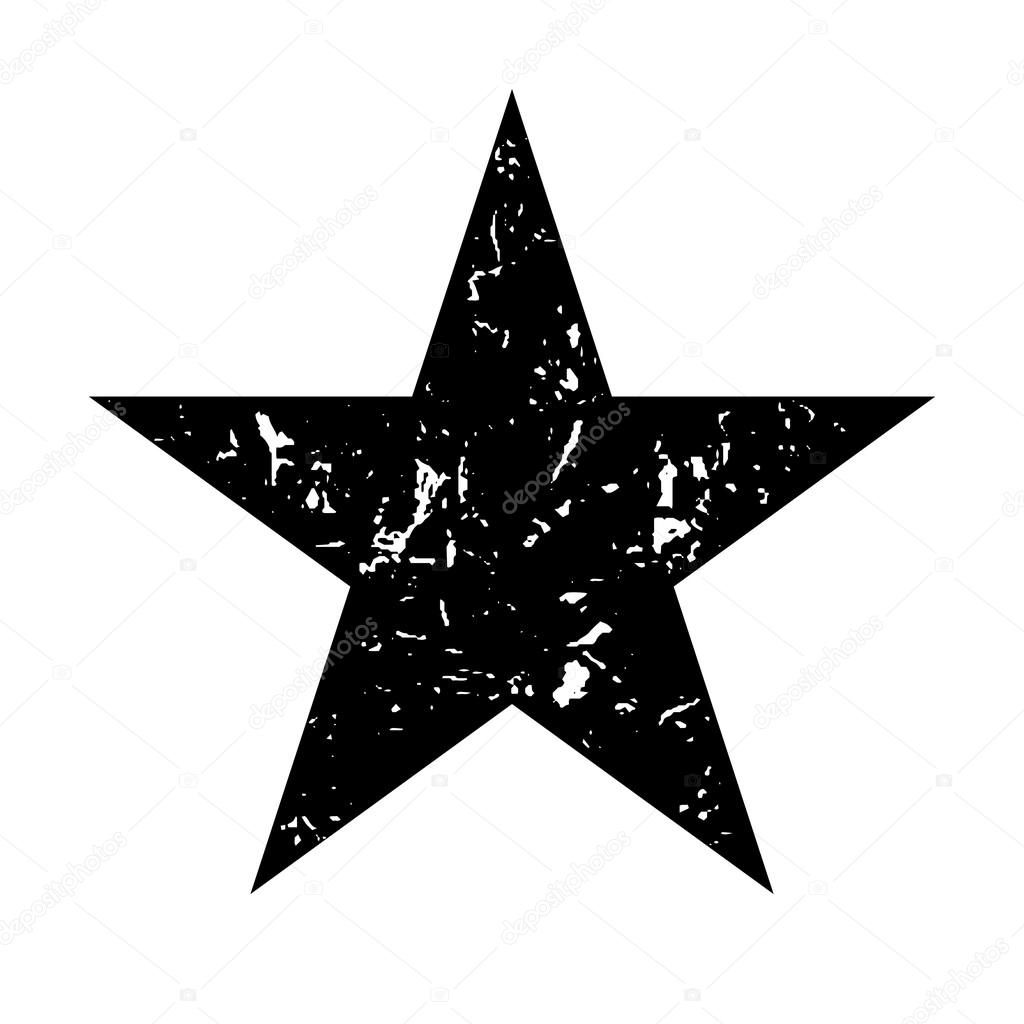 Star icon grunge texture black — Stock Vector © Alona_S #120568706