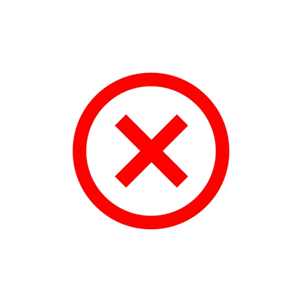 3D vector piros X jel ikon cross — Stock Vektor © rclassenlayouts #8737909