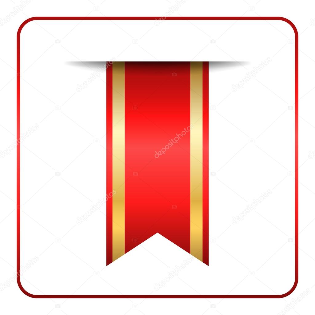Red gold bookmark banner Stock Vector by ©Alona_S 124786242