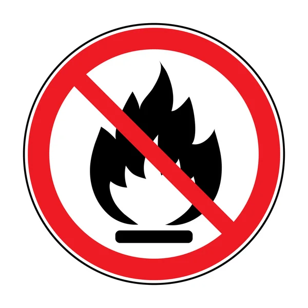 No smoking, No open flame, Fire, open ignition source and smoking ...