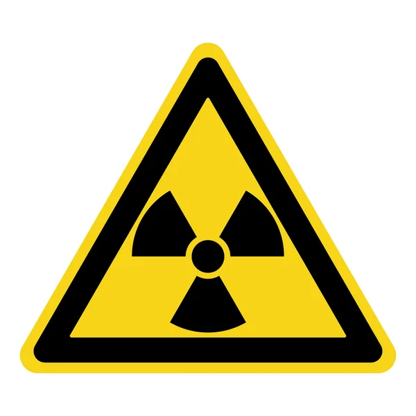 Radiation hazard symbol sign of radhaz threat alert icon label ...