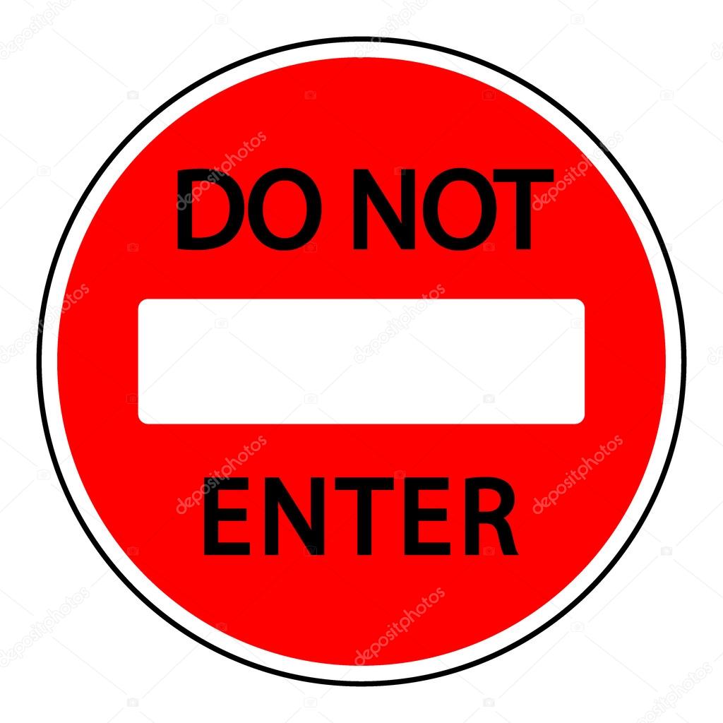 Do not enter sign Stock Vector Image by ©Alona_S #93497428