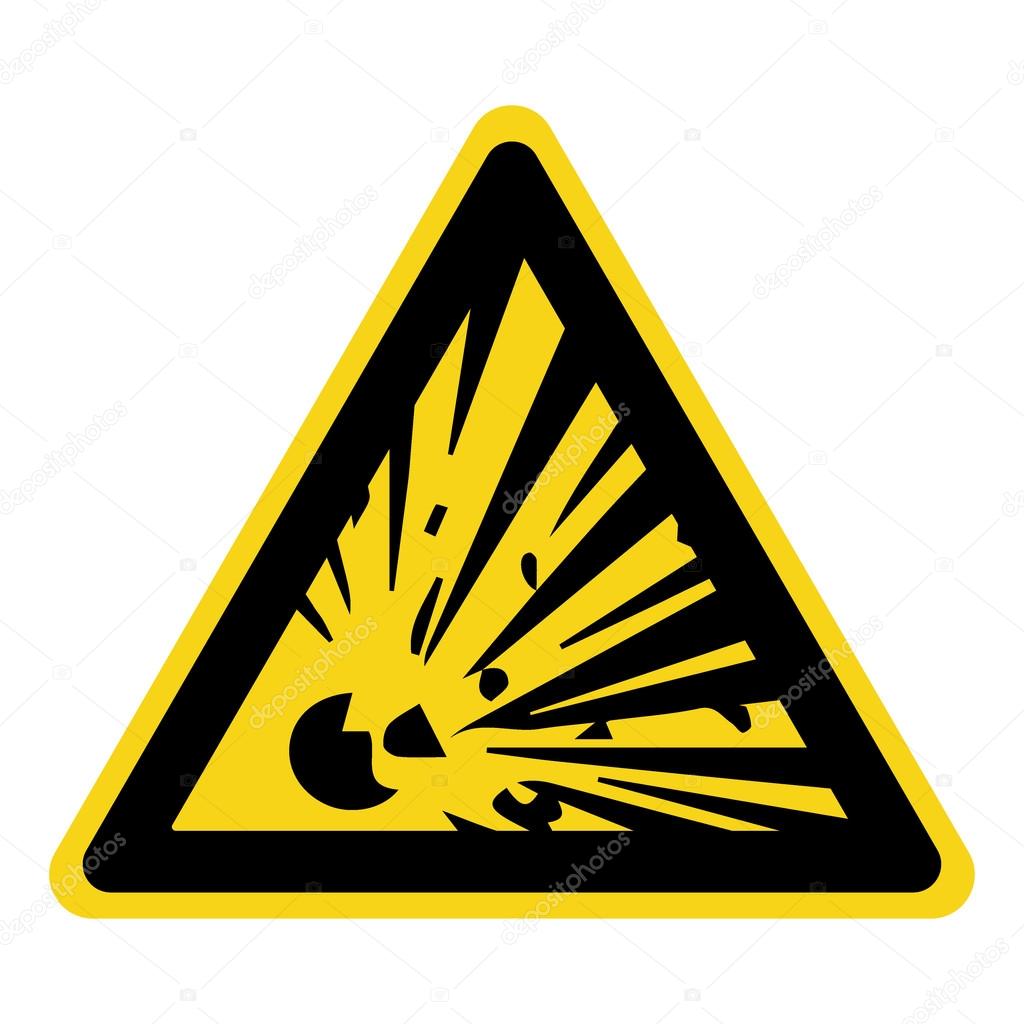 Simbolo De Perigo Explosivo Vetor Señal, ADR5.1, Pictograma, Vector,