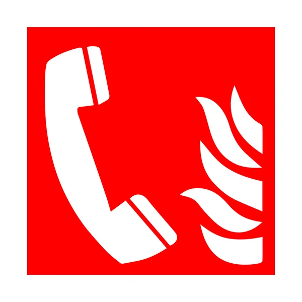Fire Emergency Telephone Symbol Sign Isolate On White Background,Vector ...