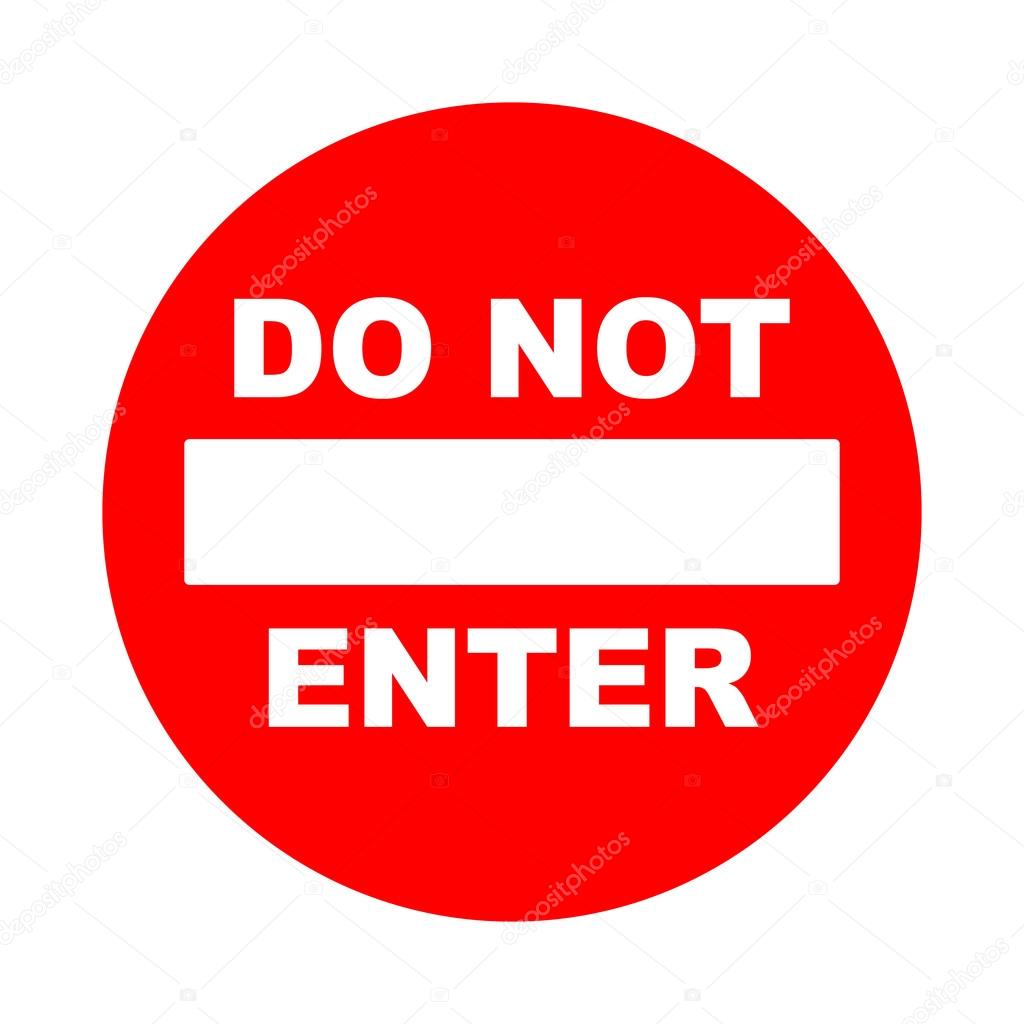Do Not Enter Symbol