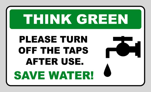 Save water sign Stock Vector Image by ©coolvectormaker #186598232