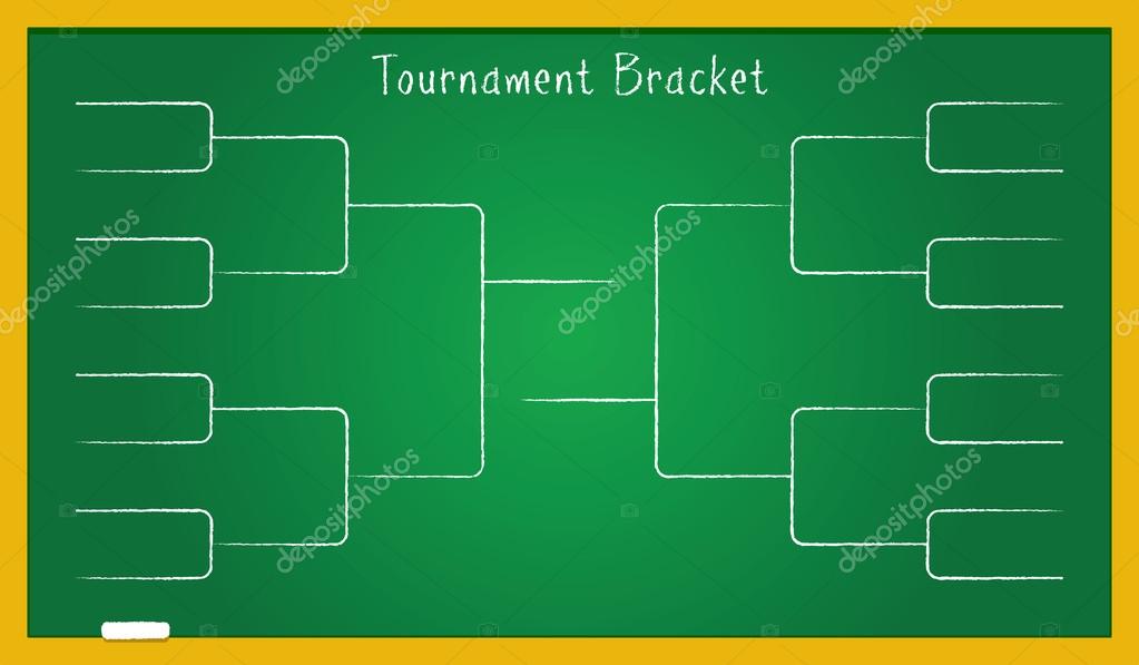 Tournament bracket on school board — Stock Vector © GreenVector #104671164