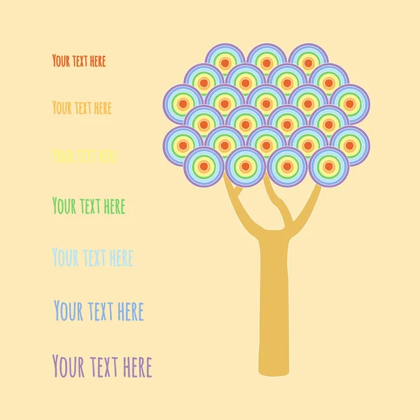 A tree with a rainbow — Stock Vector © keanda #7024653