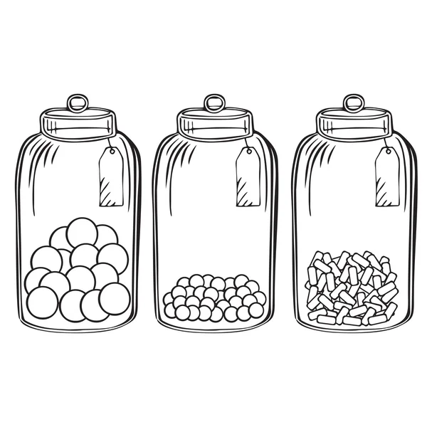Candy jar Vector Art Stock Images | Depositphotos