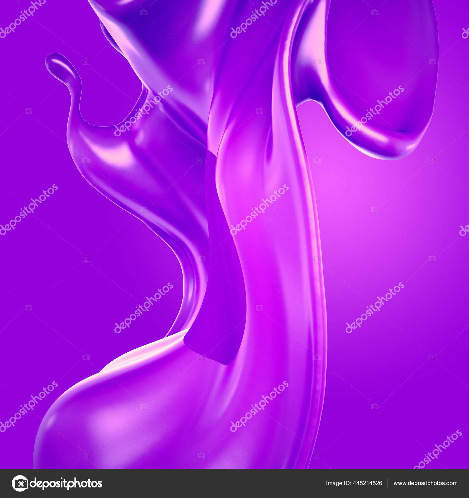 Splash Thick Purple Liquid Illustration Rendering — Stock Photo ...