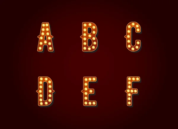 Casino Style Letters Set — Stock Vector © ckybe #109929564