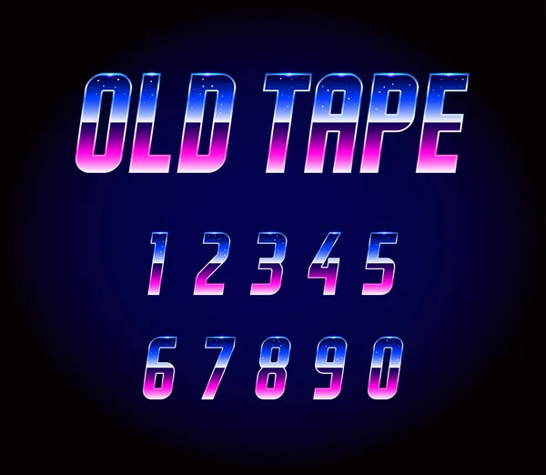 1980s Font Numbers