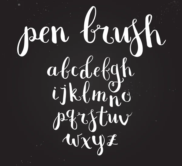 Vector illustration of cursive alphabet. Stock Vector Image by ...