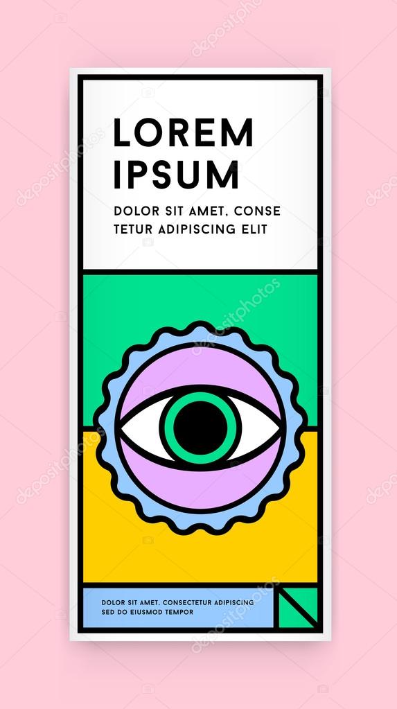 Identidad visual geométrica de moda 2024