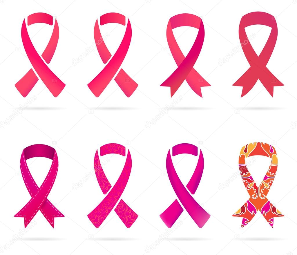 Set of Pink and Red Ribbons Stock Vector Image by ©ckybe #88099834