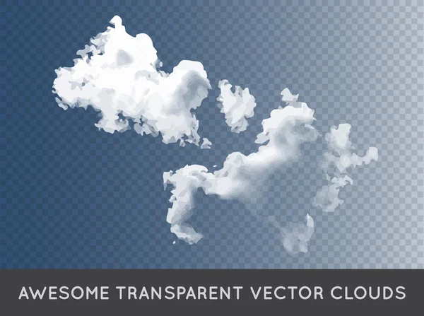 Awesome Transparent Clouds Stock Vector by ©ckybe 88105200