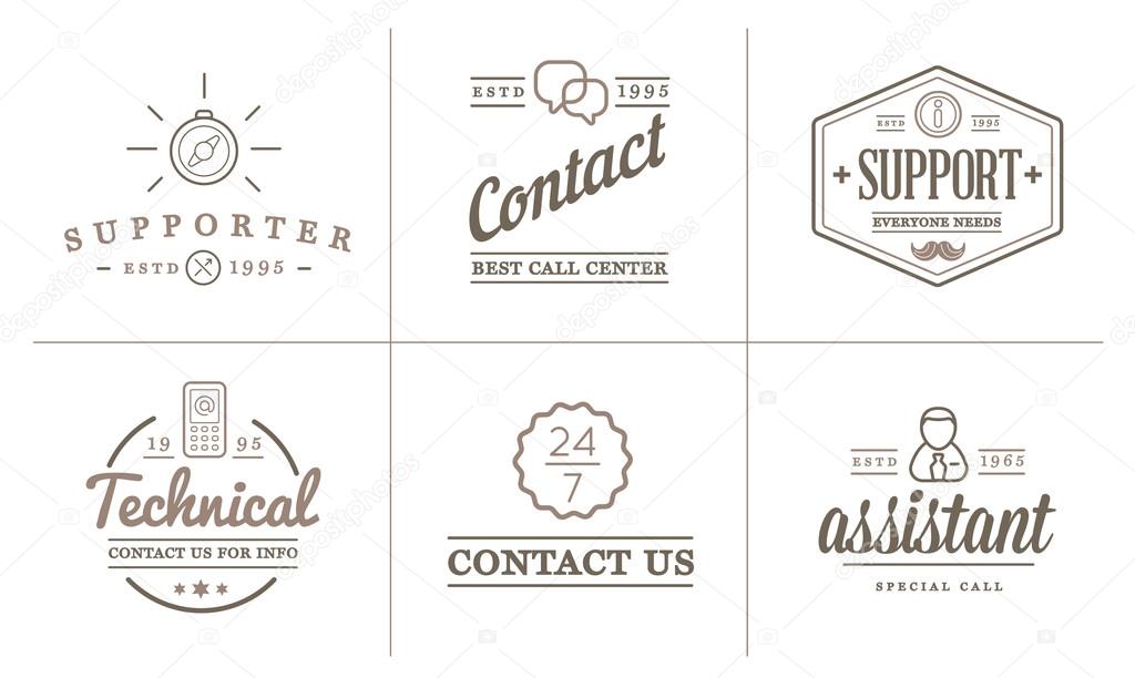 Contact Us Support Icons and Assistance Stock Vector by ©ckybe 88101910