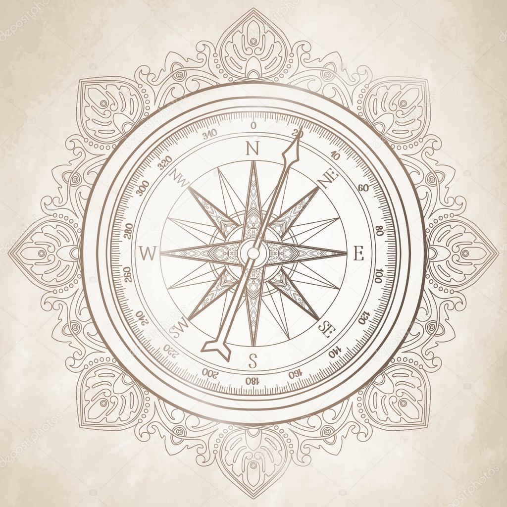Graphic wind rose compass Stock Vector Image by ©homunkulus28 #100983800