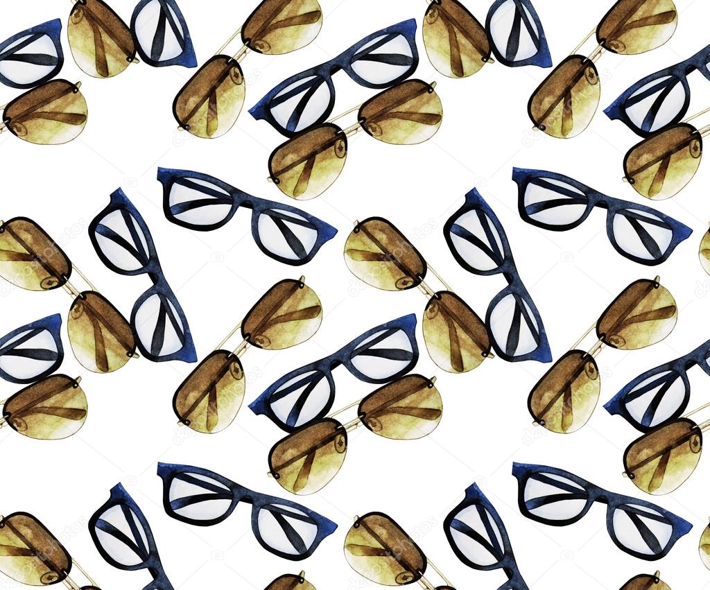 Watercolor sunglasses pattern Stock Illustration by ©homunkulus28 ...
