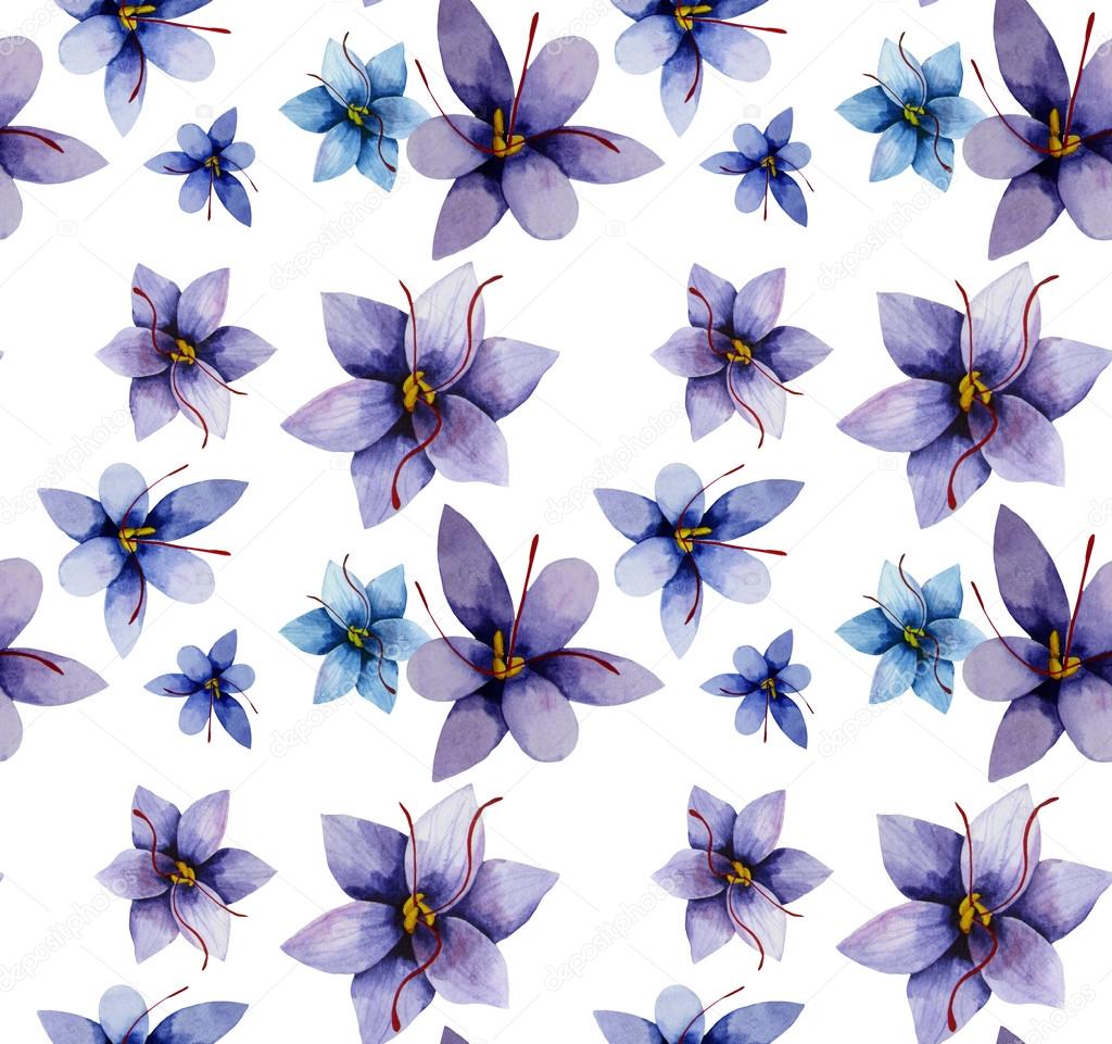 Watercolor saffron pattern. Stock Photo by ©homunkulus28 106036414