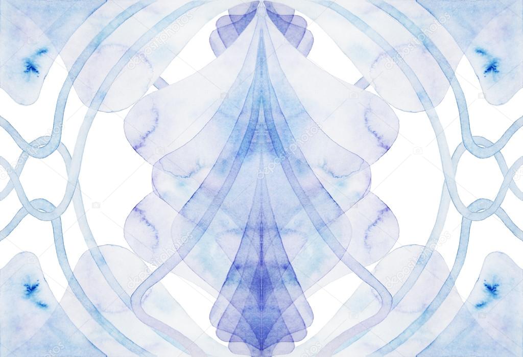 Watercolor wavy blue pattern Stock Photo by ©homunkulus28 106132770