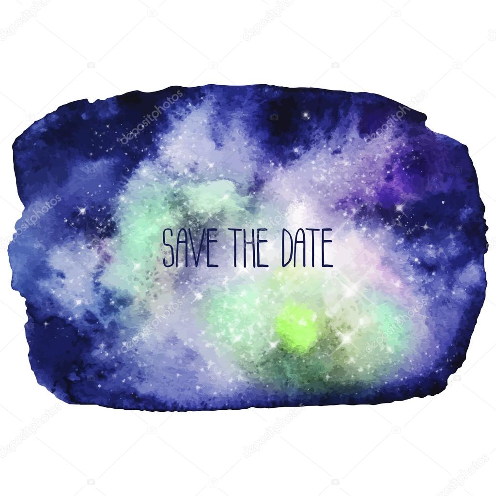 Watercolor outer space design Stock Vector Image by ©homunkulus28 ...