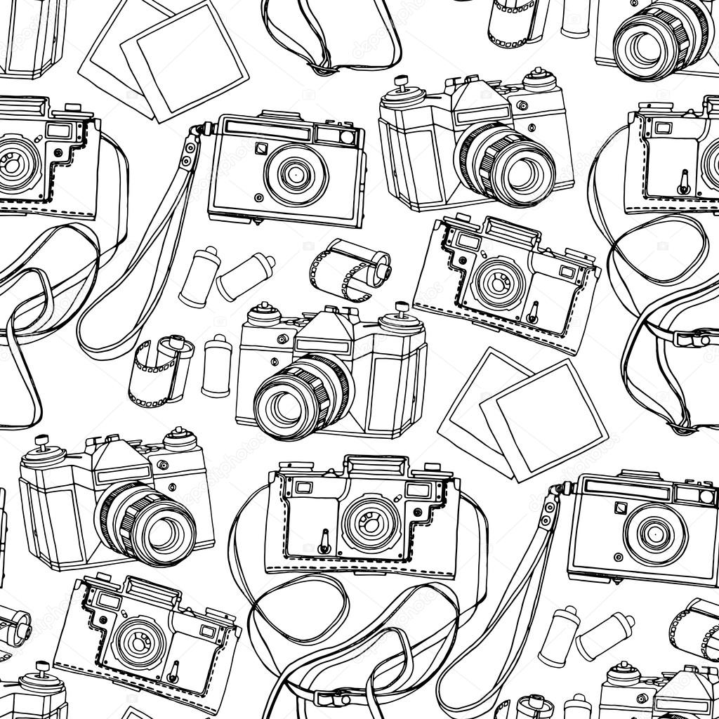 Vintage hand drawn cameras pattern Stock Vector Image by ©homunkulus28 ...