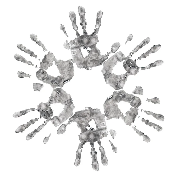 Acrylic textured hand prints Stock Illustration by ©homunkulus28 #109378088