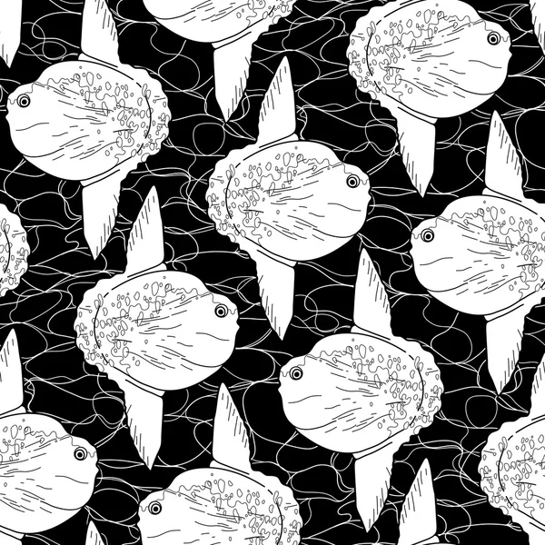 Graphic sunfish pattern Stock Illustration by ©homunkulus28 #106298388