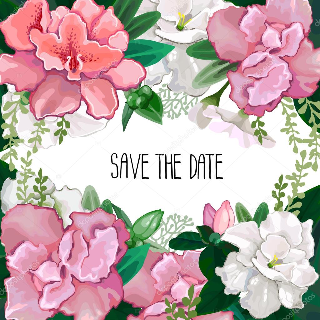 Azalea card with floral bouquets Stock Vector Image by ©homunkulus28 ...
